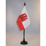 Gibraltar Table Flag 4'' x 6'' plastic stick and base - Walmart.com