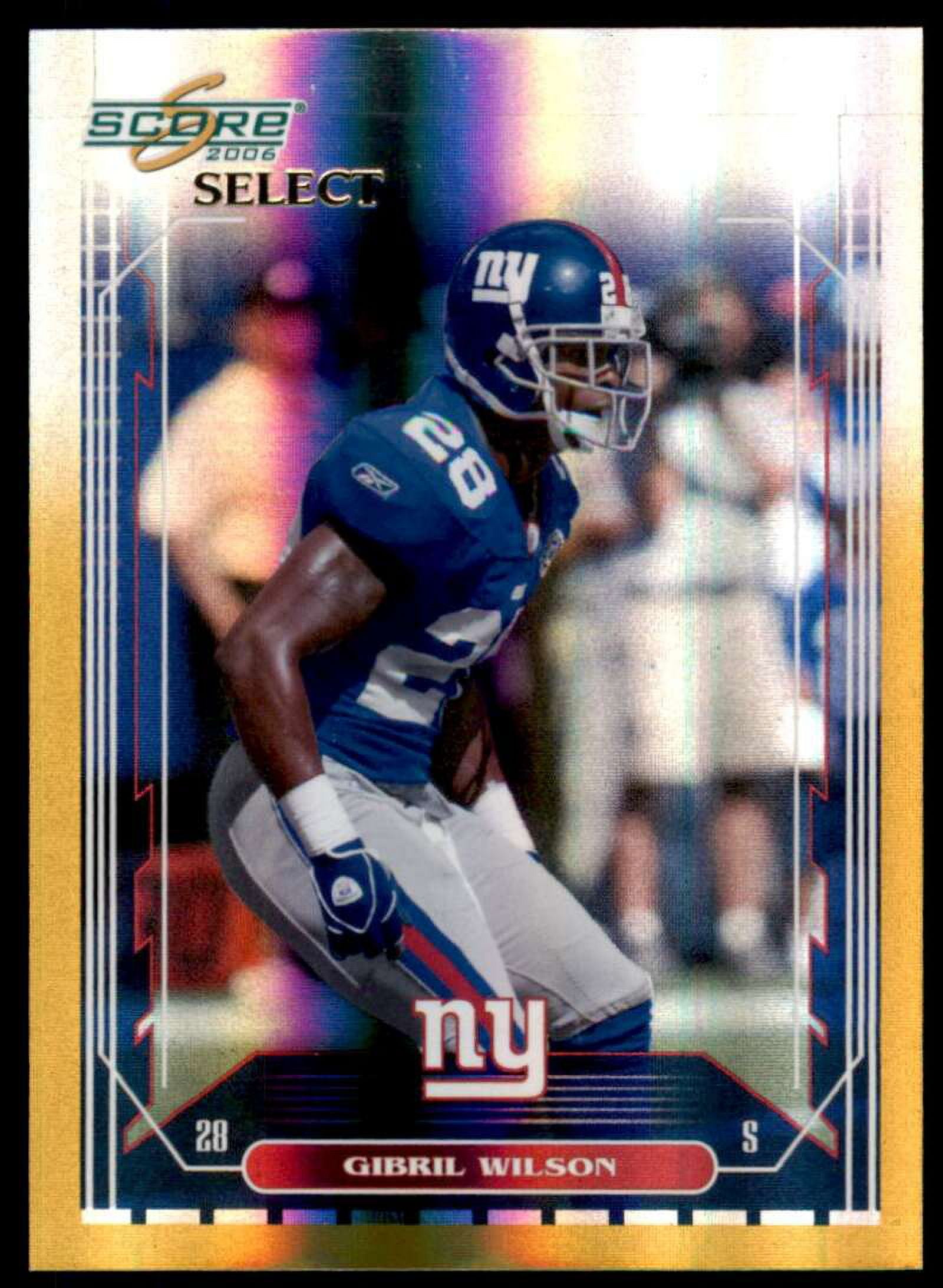 Gibril Wilson Card 2006 Score Select Gold #183 - Walmart.com