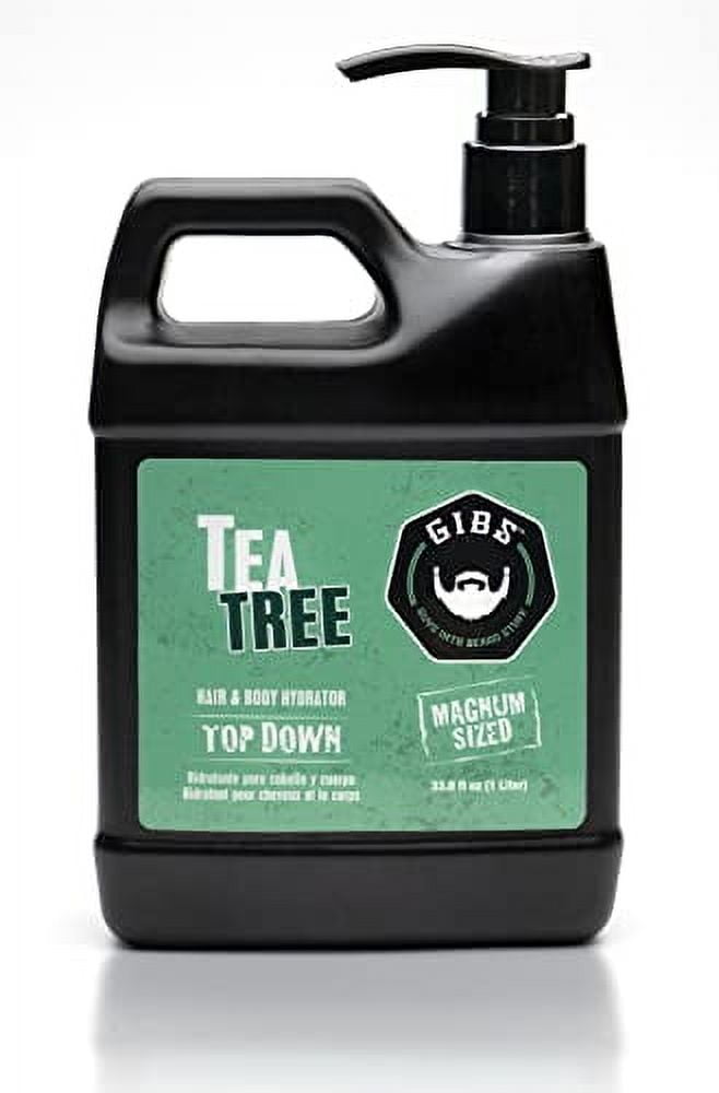 Gibs Grooming Tea Tree Hair & Body Hydrator, Argan Enriched, Conditions ...