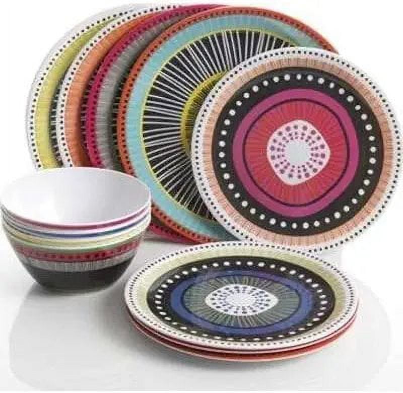 Gibson Almira Melamine Dinnerware Set, 12 Piece - Walmart.com