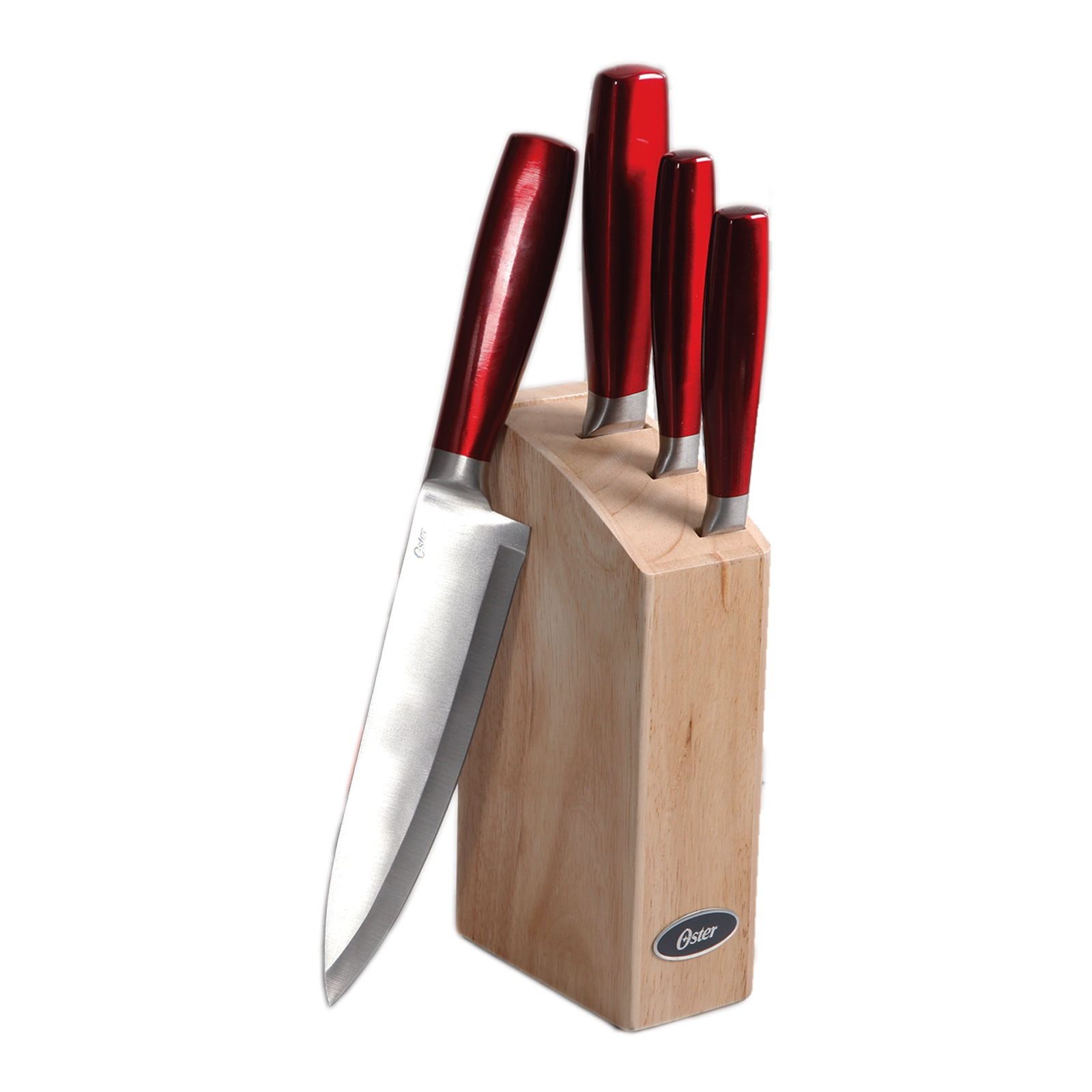 Gibson Calmore 5 Piece Cutlery Set with Rubberwood Block- Red - Walmart.com