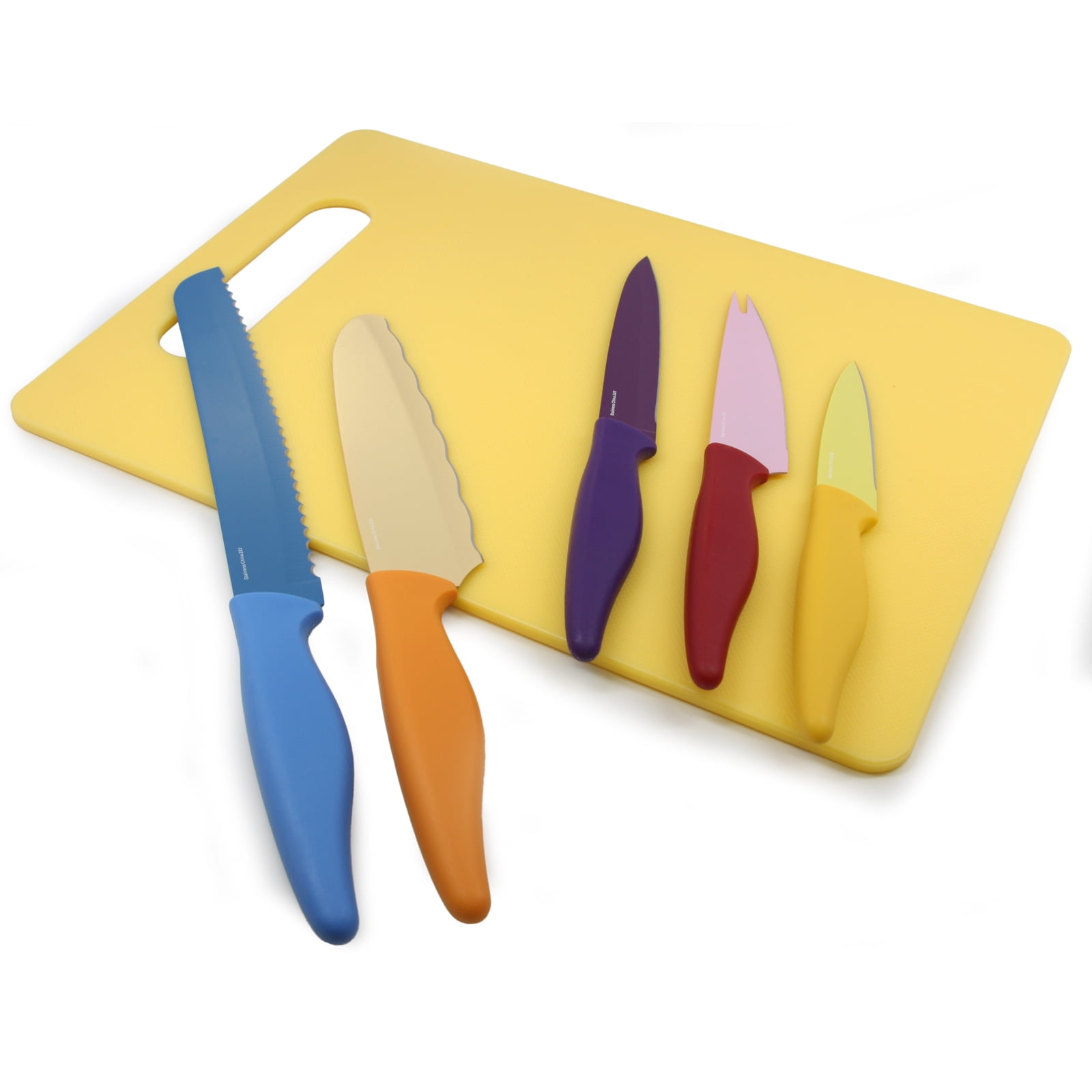 Gibson Colorsplash Primary Basics 6-Piece Nonstick Stainless Steel ...