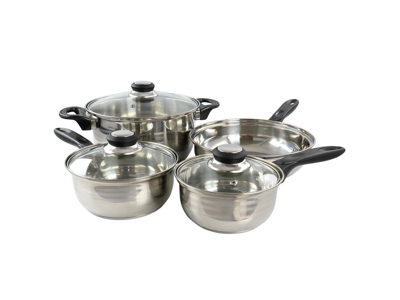 Gibson Cuisine Select 7-Piece Cookware Set, Stainless Steel - Walmart.com
