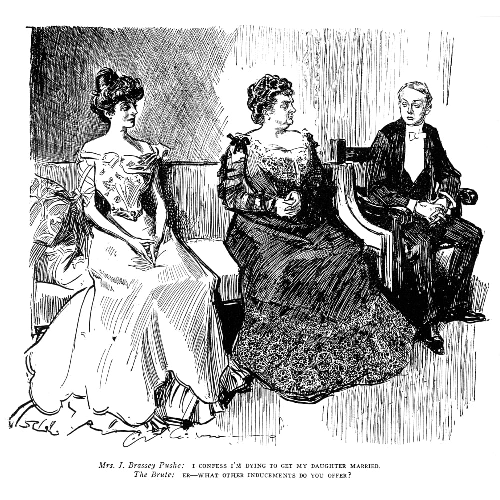 Gibson Drawings 1900. Ncharles Dana Gibson. American Illustrator. Pen ...