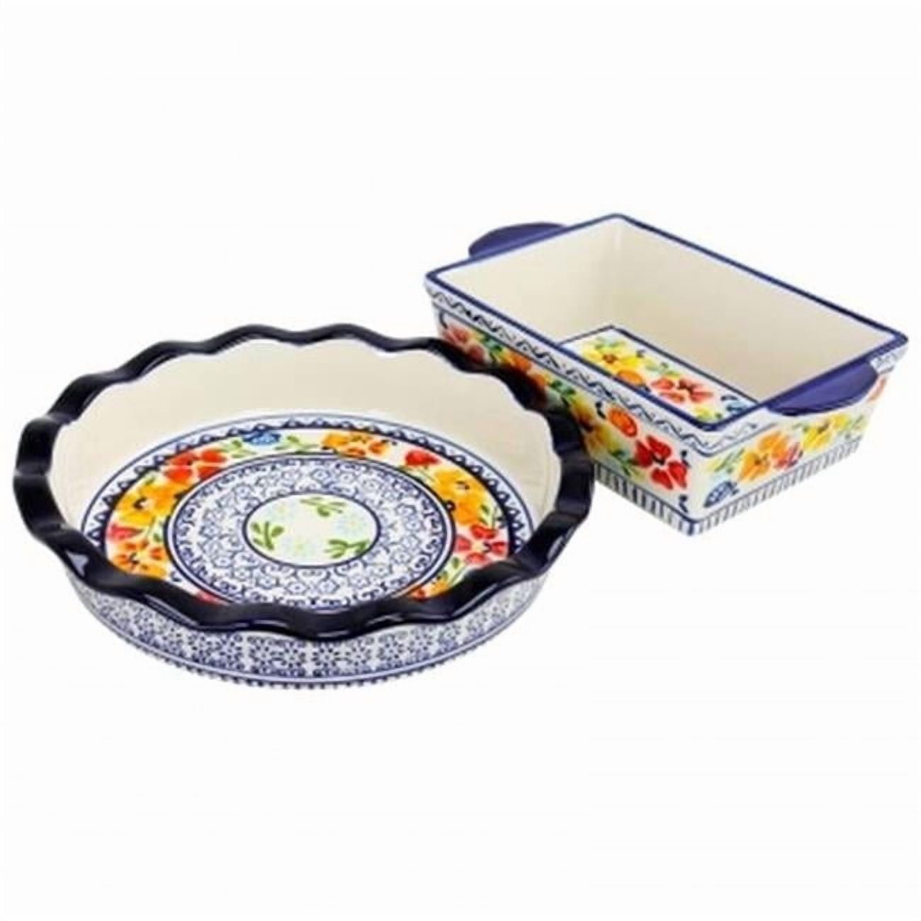 Gibson Elite 10.5 in. & 10 in. Luxembourg Pie Dish & Bakeware Set in ...
