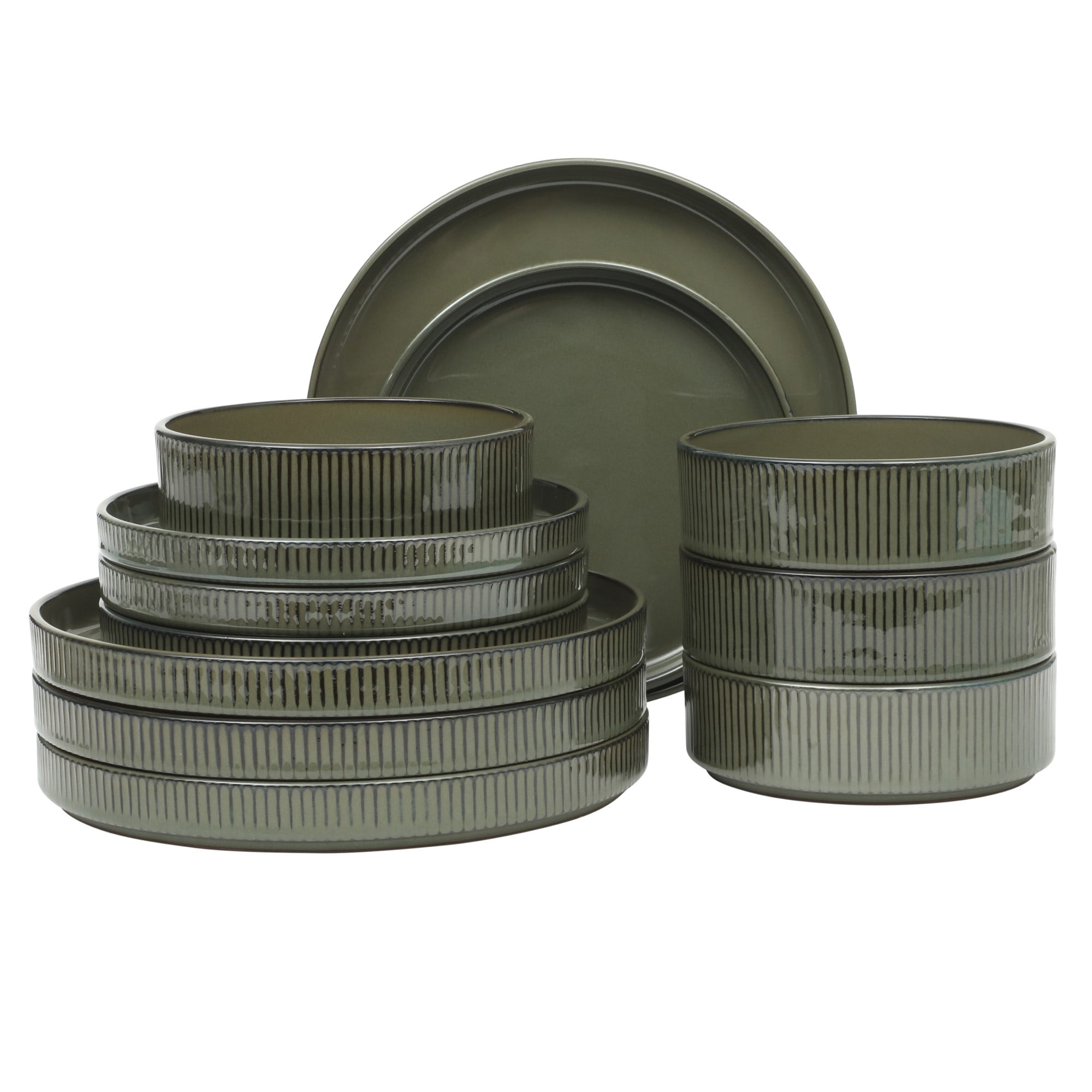 Gibson Elite 12 Piece (Service for 4) Townscape Plates and Bowls ...