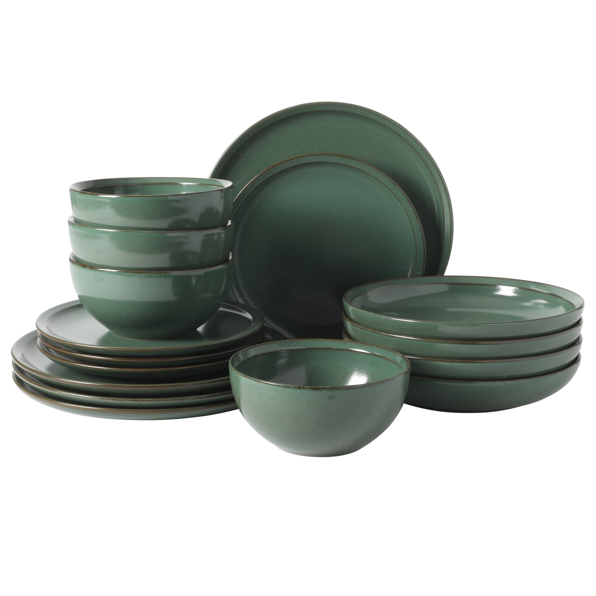 Gibson Elite Beckett 16-Piece Dinner Kitchen Set, Elegant Stoneware ...