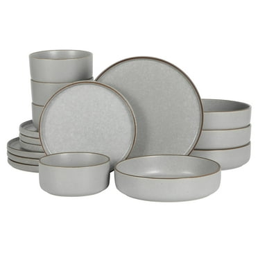 Gibson Elite 16 Piece Stoneware Dinnerware Set - Mayfair Bay Double ...