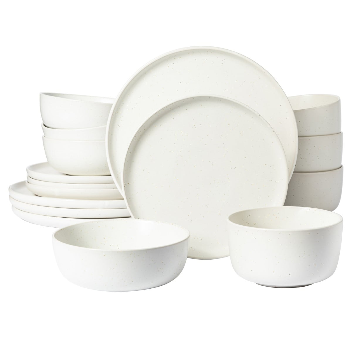 Gibson Elite James Street 16-Piece Stoneware Dinnerware Set, Matte ...