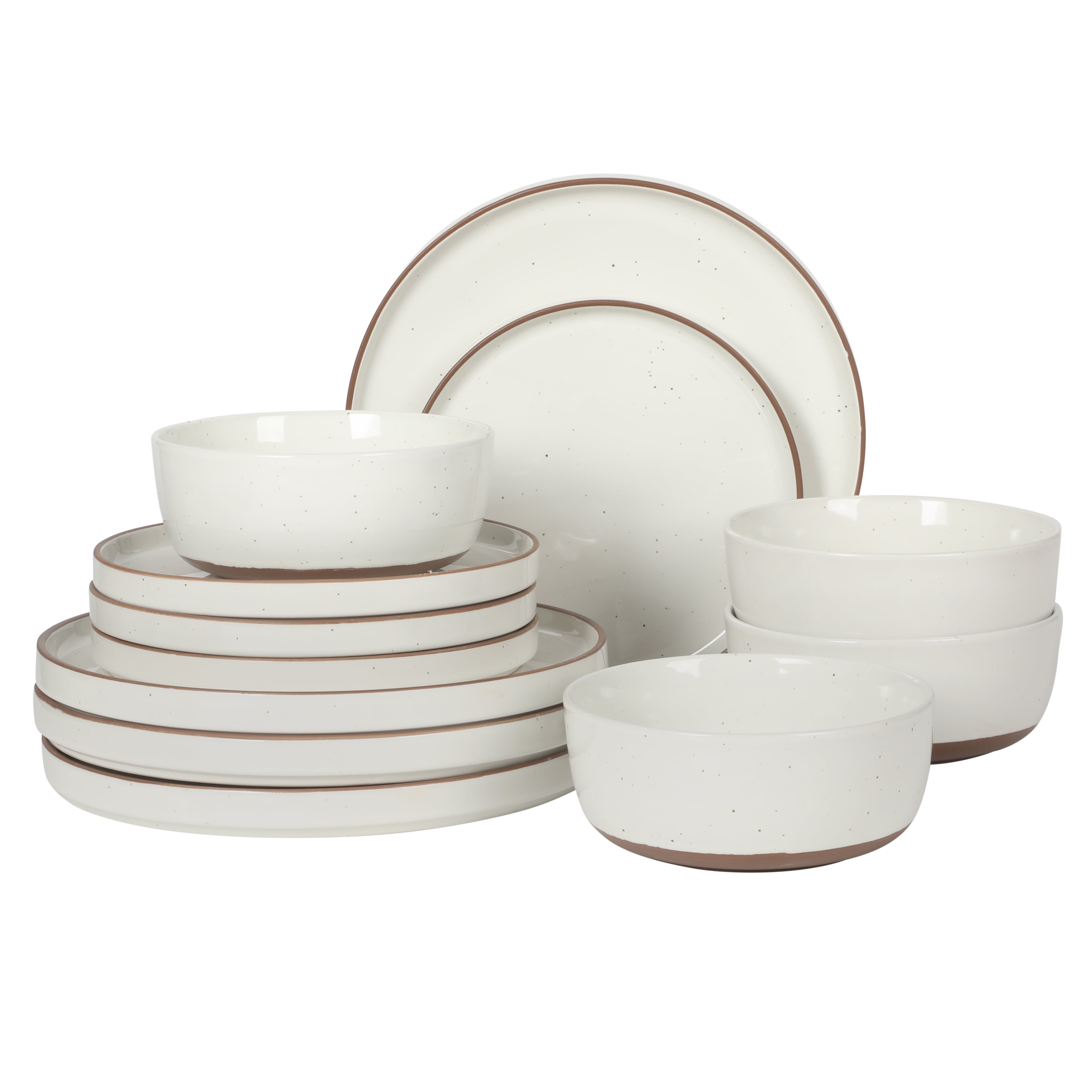 Gibson Elite Northrock Stoneware Dinnerware Set, 16-Piece Service for 4 ...