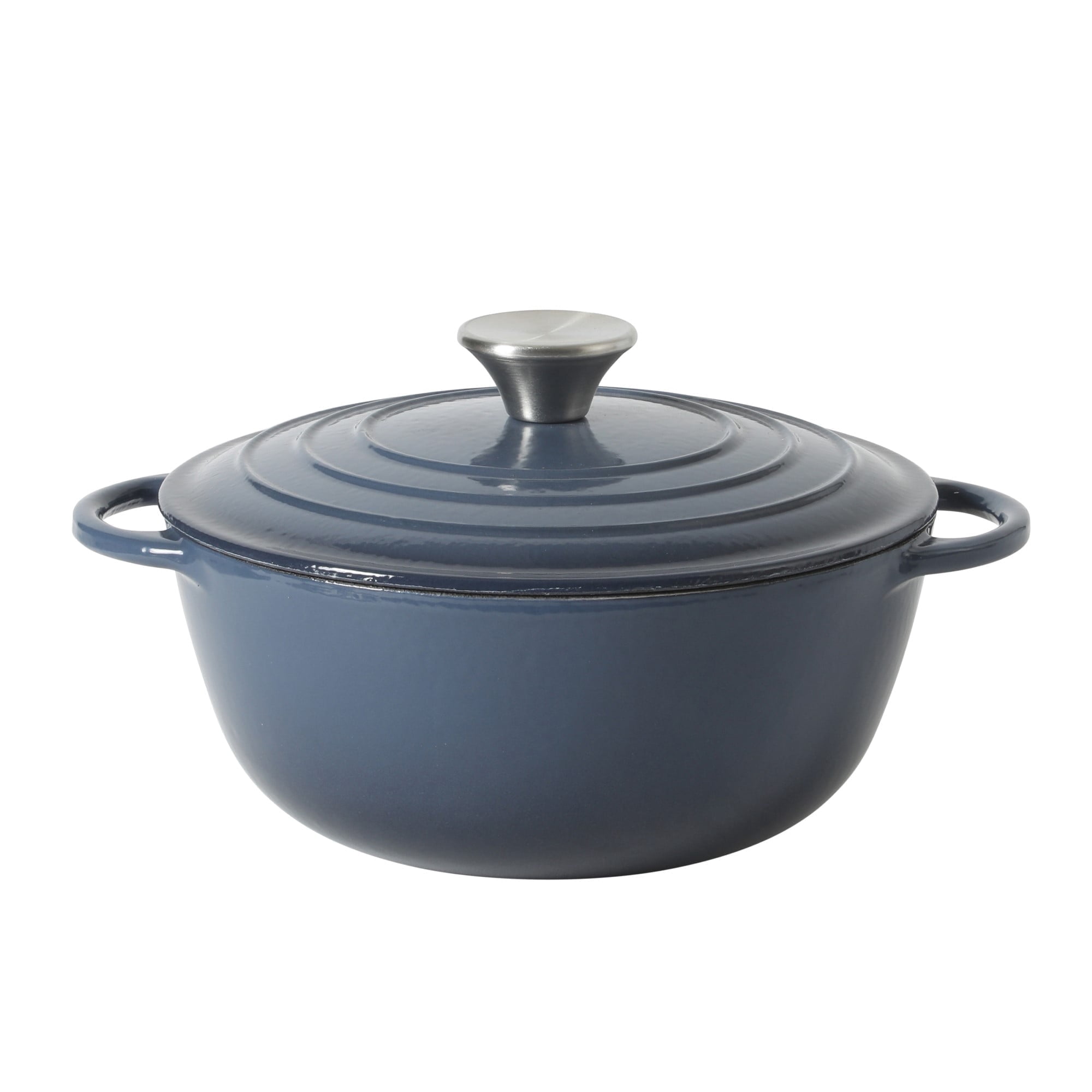 Gibson Home 2.65 Qt Enameled Cast Iron Dutch Oven Pot with Lid – Round ...