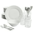 Gibson Home 48-Piece White Kitchen Basic Essentials Dinnerware Set ...
