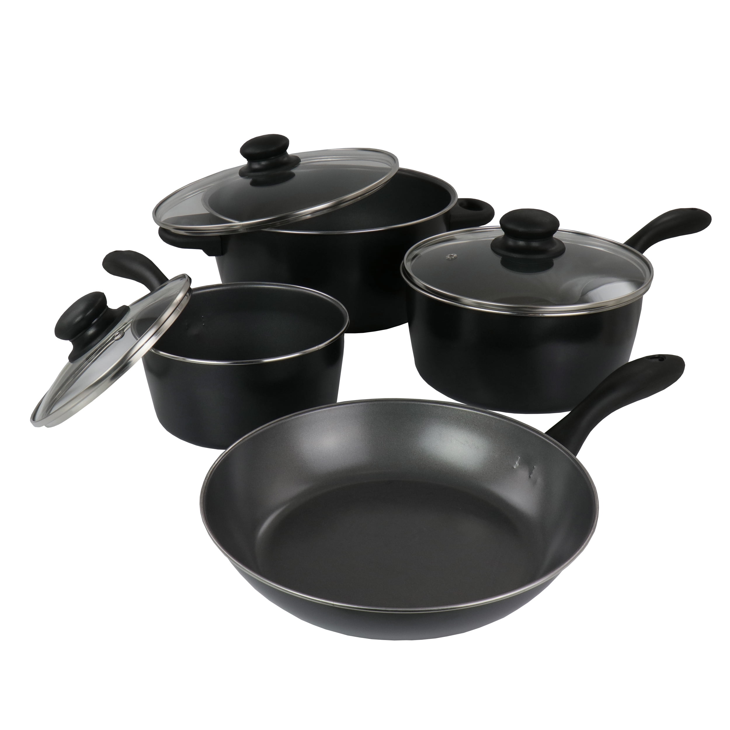 Gibson Home Armada 7 Piece Cookware Set - Carbon Steel - Nonstick ...