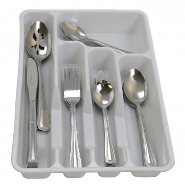 Gibson Home Basic Living Aston Flatware Set with Plastic Tray - 45 ...