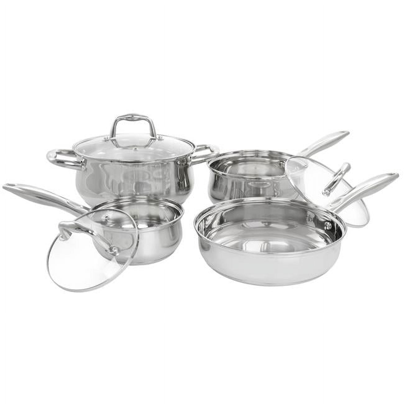 Gibson Home Bransonville 7 Piece Stainless Steel Pots and Pans Kitchen ...