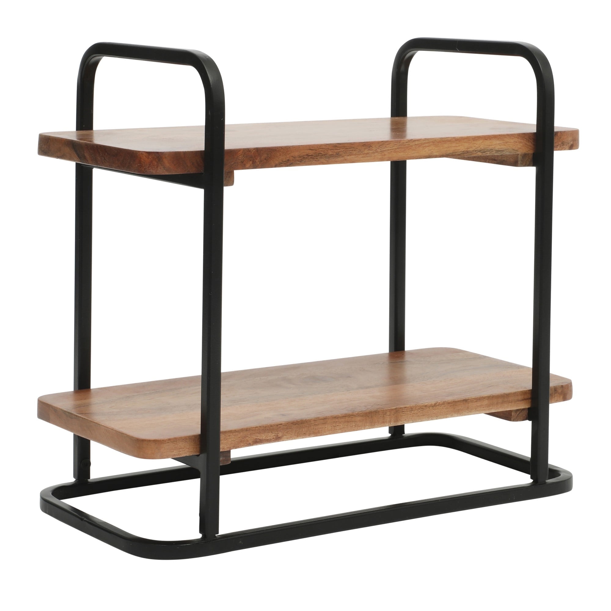Gibson Home Gracious Dining 2-Tier Wooden Serving Tray with Metal Frame ...