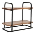 Gibson Home Gracious Dining 2-Tier Wooden Serving Tray with Metal Frame ...