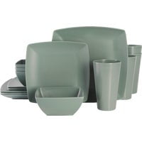 Gibson Home Grayson Dinnerware Set 12PC GRAY SQR, Each - Walmart.com