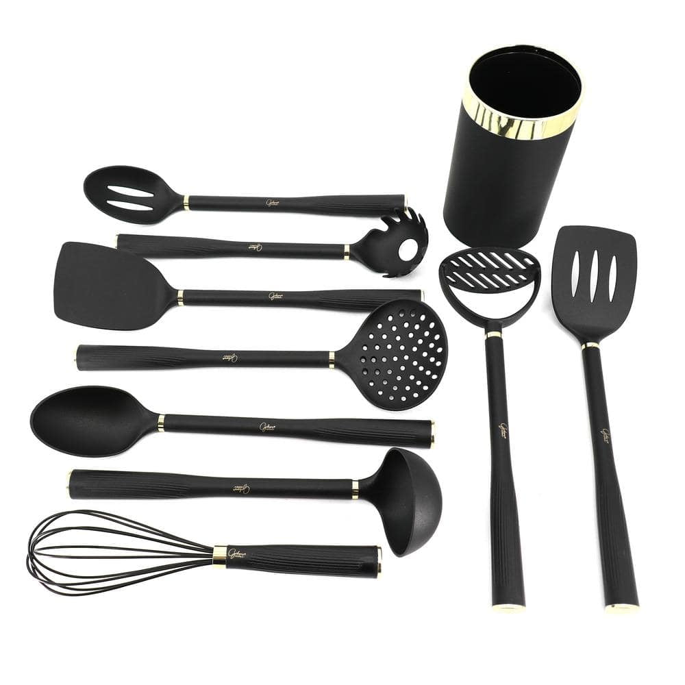 Gibson Home Hamps Bridge 10-Piece Nylon Kitchen Tool Set and Utensil ...