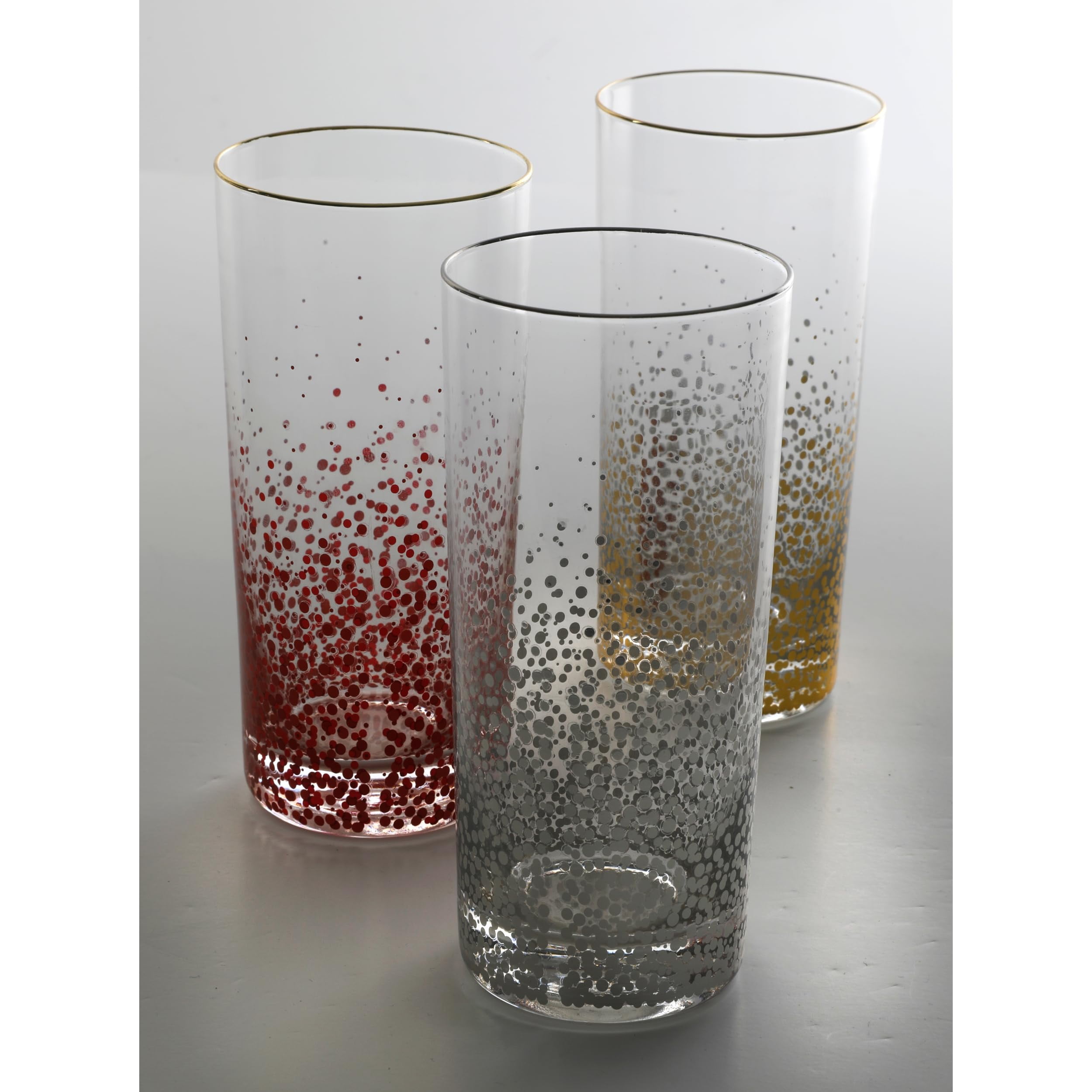 Gibson Home Laurie Gates Audrey Hill Decorated Tumbler Glasware, Glass ...