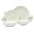 Gibson Home Lindendale 16 Piece Porcelain Ceramic Plates and Bowls ...