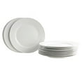 Gibson Home Noble Court 12 Piece Dinner Plate Set in White - Walmart.com