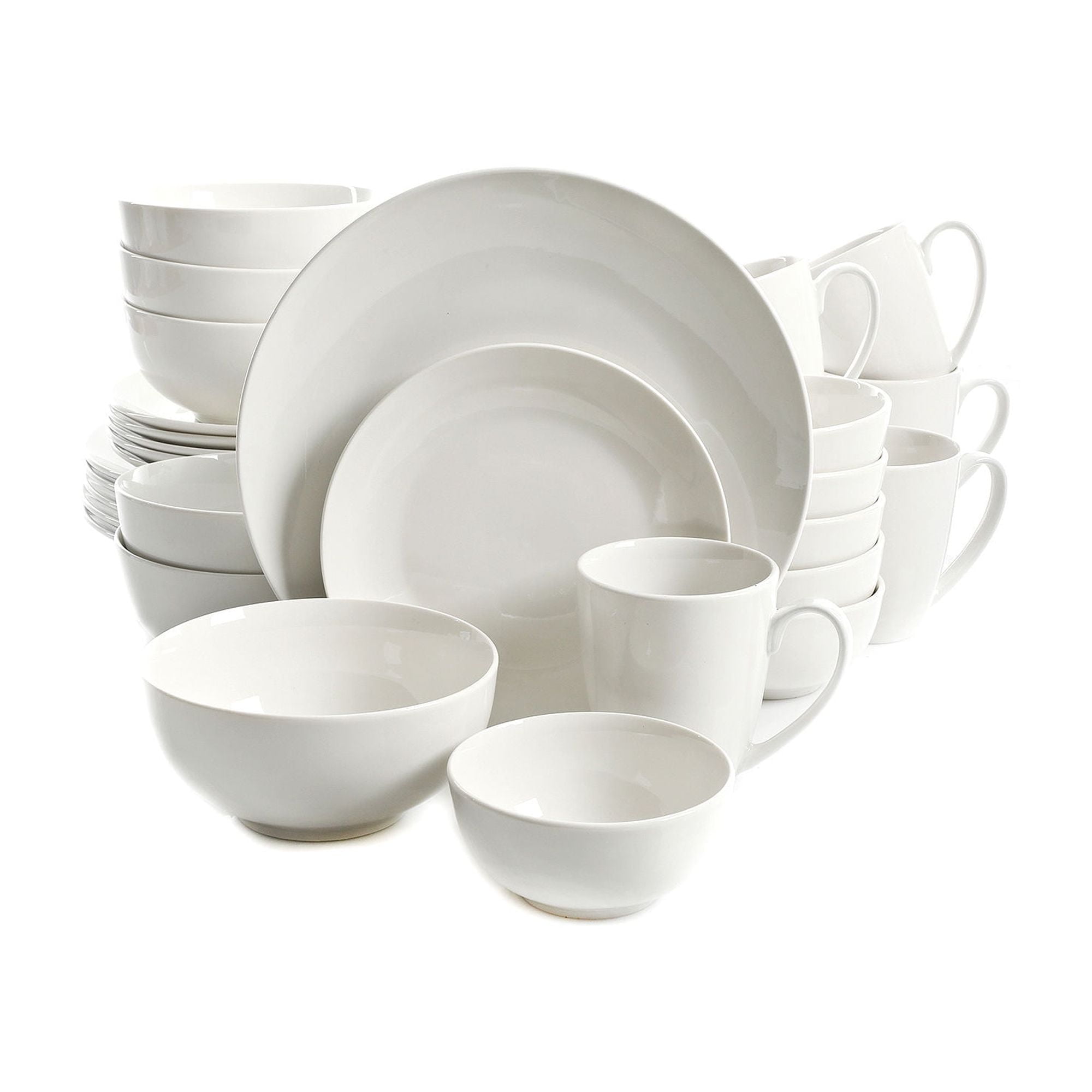 Gibson Home, Dinnerware Set, Ogalla 30-Piece, White - Walmart.com