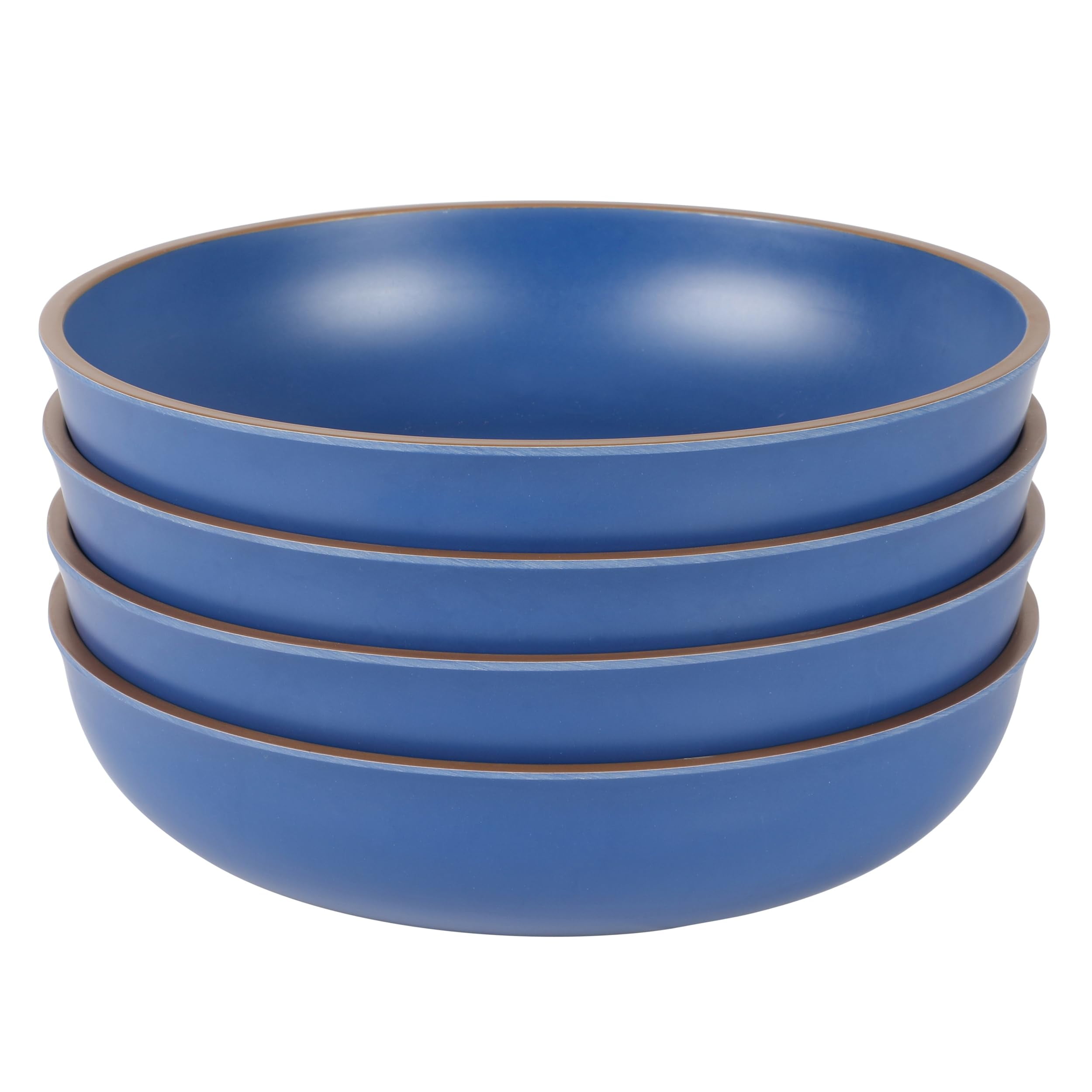 Gibson Home Rockabye Melamine Coupe Shape Dinner Bowl, Set of 4, 8.5 ...