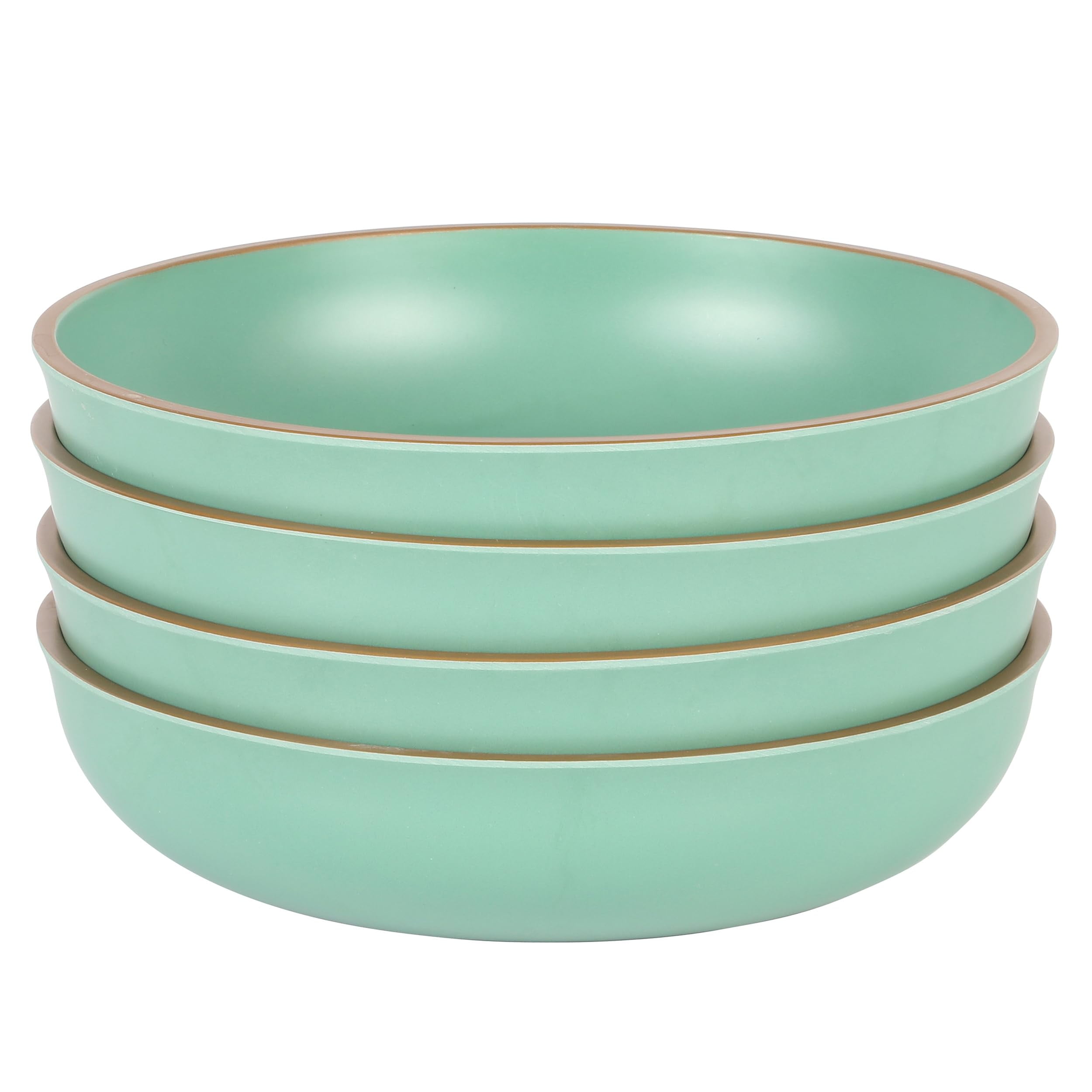 Gibson Home Rockabye Melamine Coupe Shape Dinner Bowl, Set of 4, 8.5 ...
