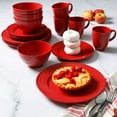 Gibson Home Stanza Red 16-Piece Dinnerware Set - Walmart.com