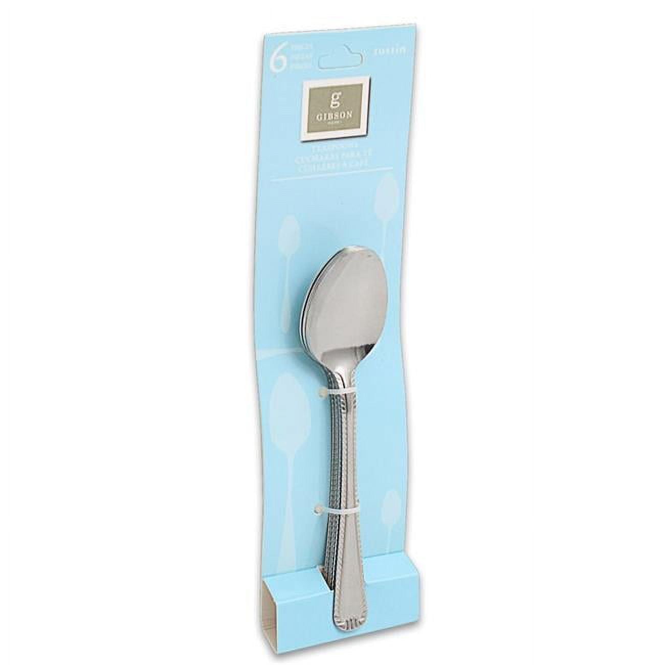 Gibson Home Tustin 6 Piece Stainless Steel Teaspoon Flatware Set in ...