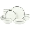 Yellowstone 12-Piece Ceramic Dinnerware Set, Beth Collection - Walmart.com