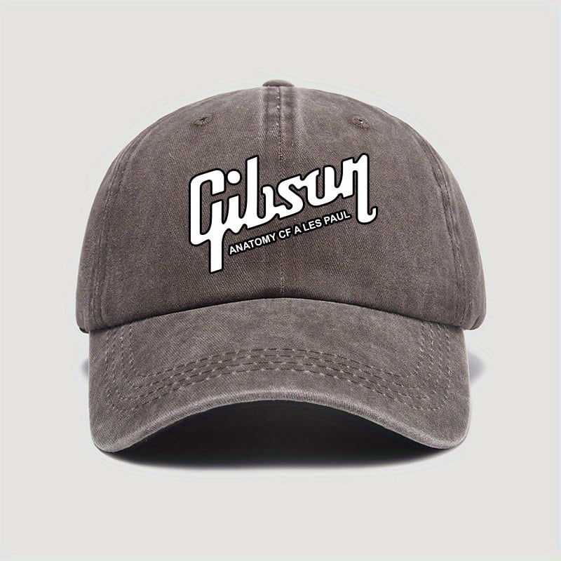 Gibson Logo Dad Cap - Vintage Style | Adjustable Music-Inspired Casual ...