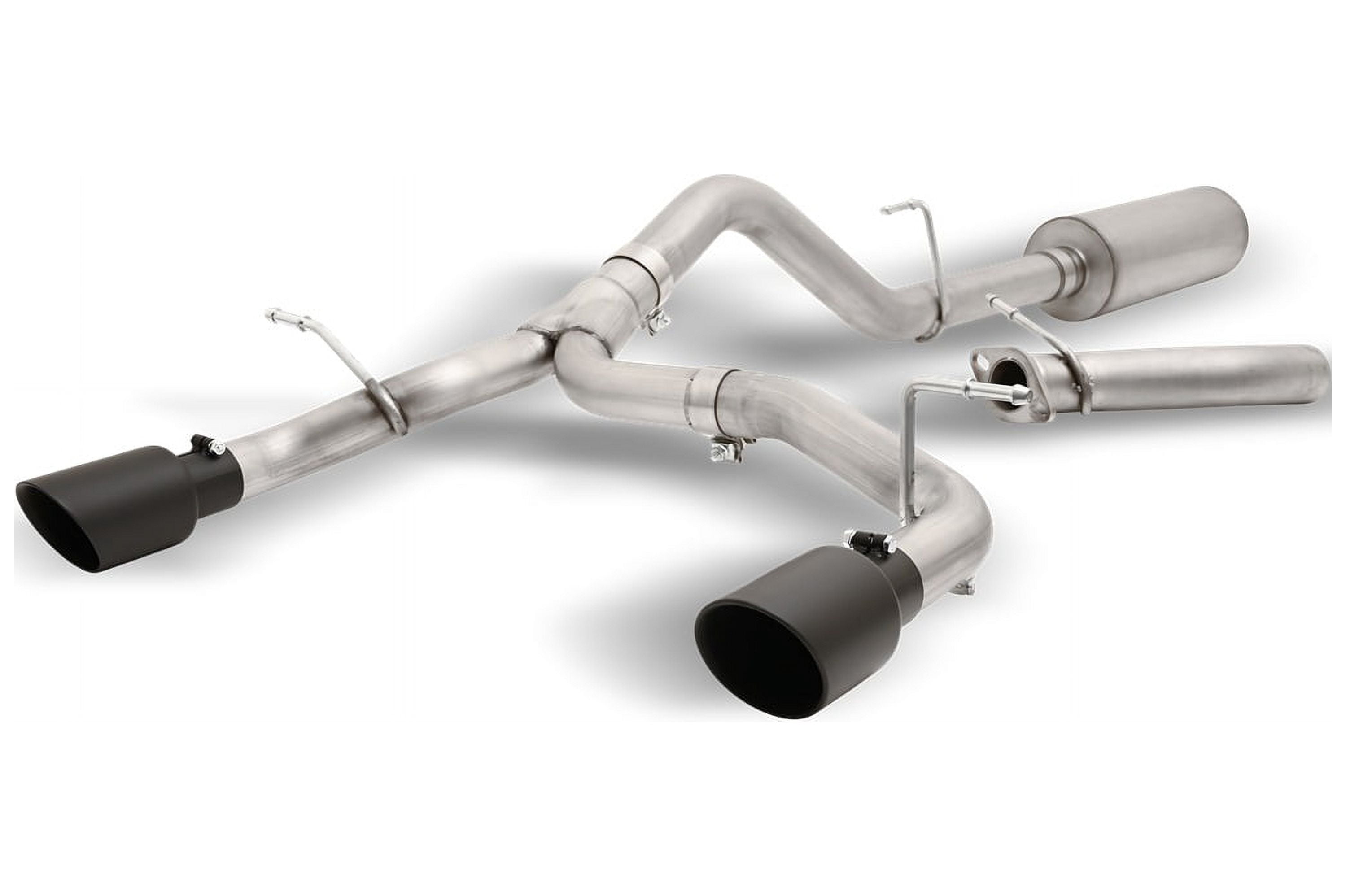 Gibson Performance 69551B Black Elite Cat Back Dual Split Exhaust ...