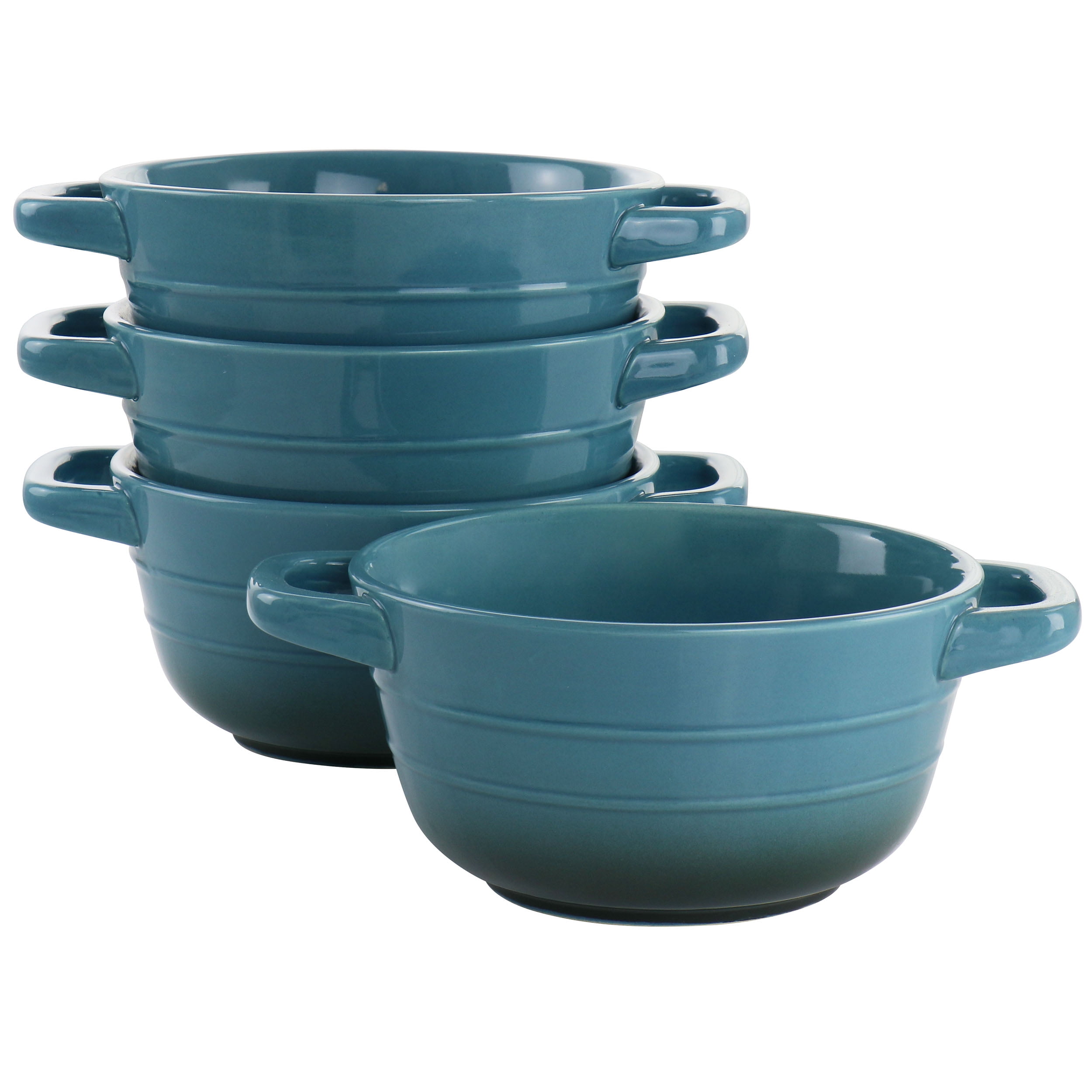 Gibson Tenby 26 Ounce 4 Piece Soup Bowl Set in Gradient Blue - Walmart.com