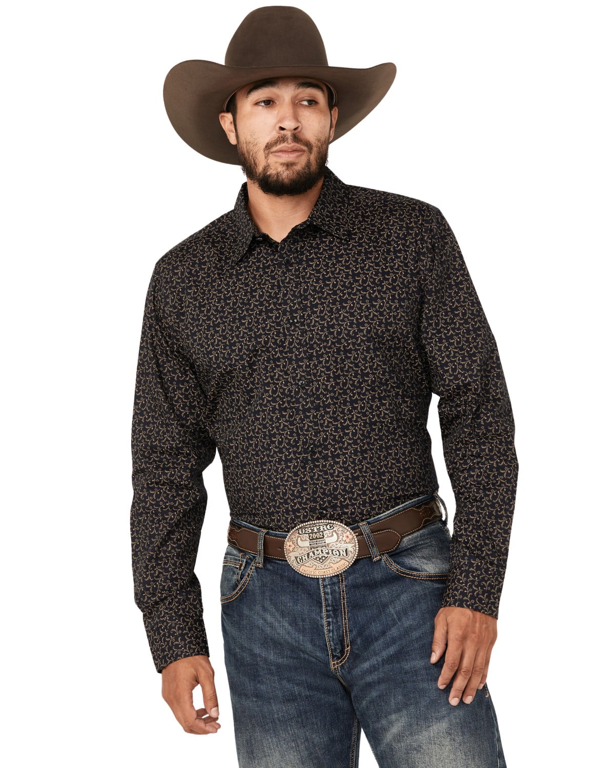 Gibson Trading Co Men's Ditsy Floral Print Long Sleeve Button-Down ...