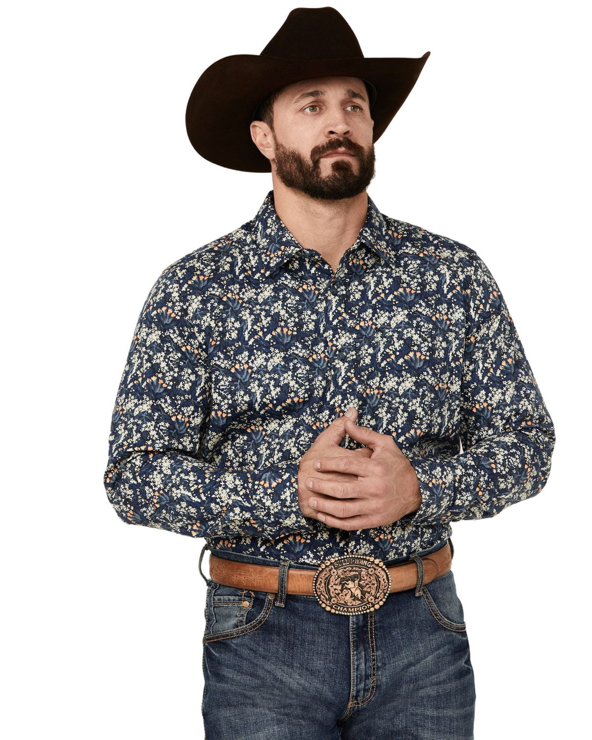 Gibson Trading Co Men's Shin Dig Floral Print Long Sleeve Button-Down ...