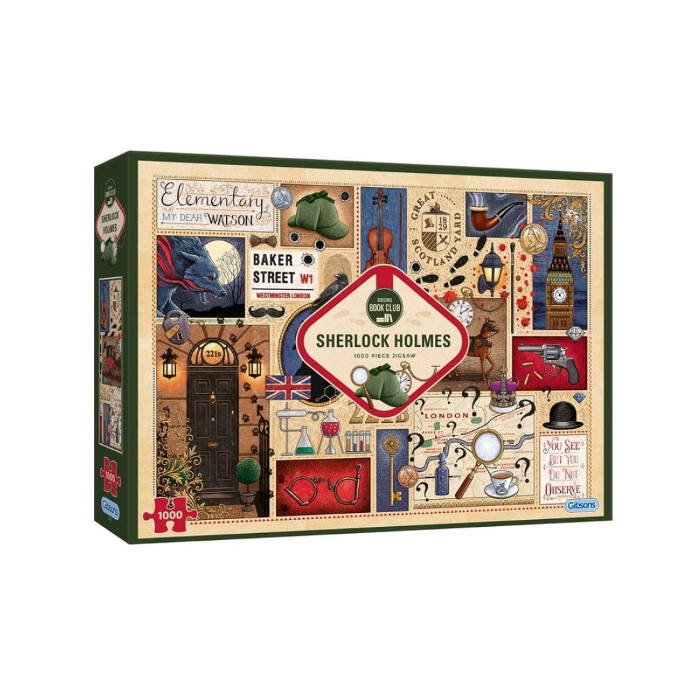 Gibsons Sherlock Holmes - Book Club 1000 Piece Jigsaw Puzzle - Walmart.com