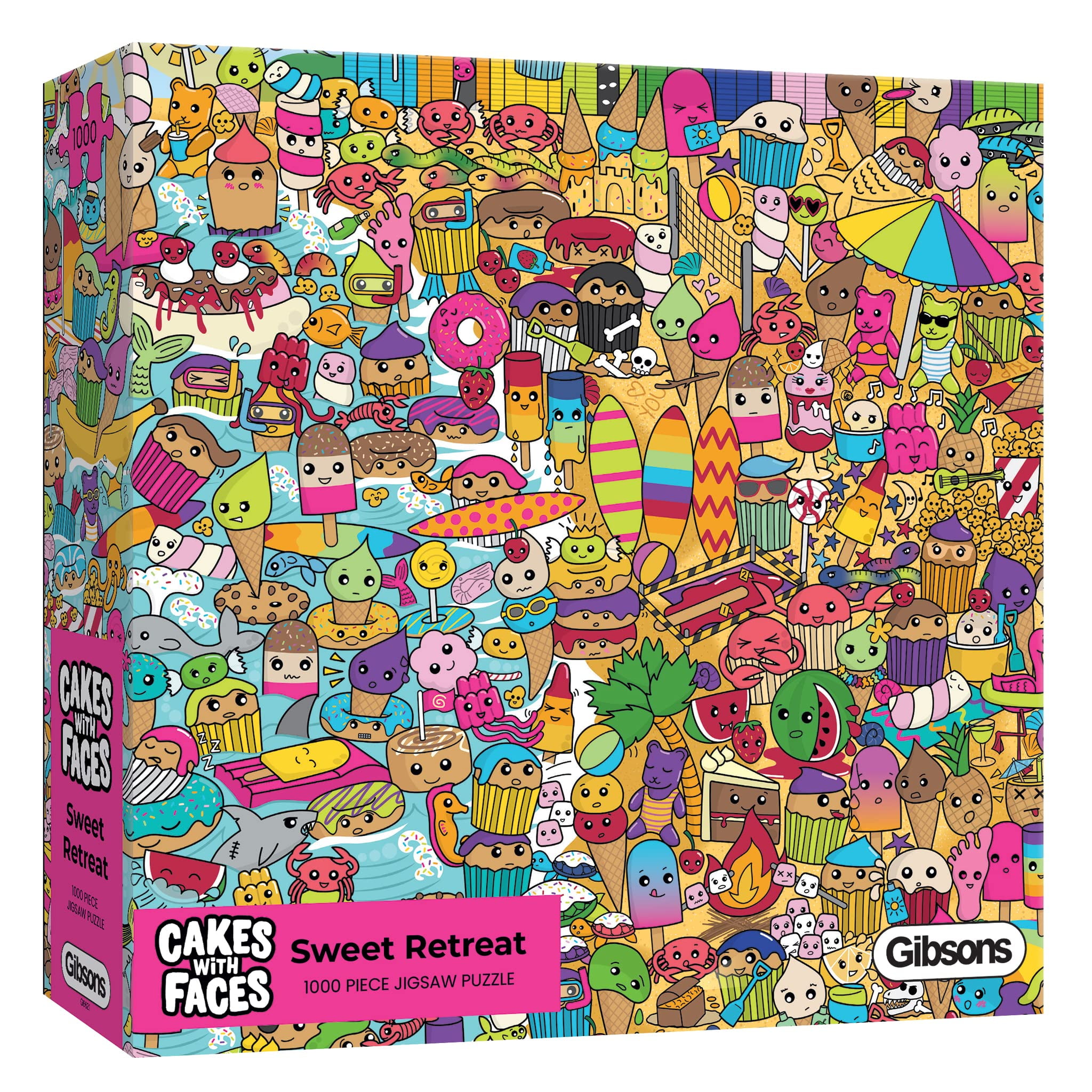 Gibsons Sweet Retreat 1000 DHF10 Piece Jigsaw Puzzle Cute Sweets Candy ...