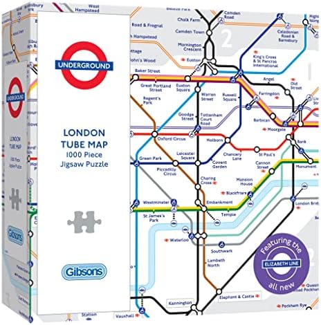 Gibsons TFL London Underground Map Jigsaw Puzzle (1000 Pieces) - Walmart.com
