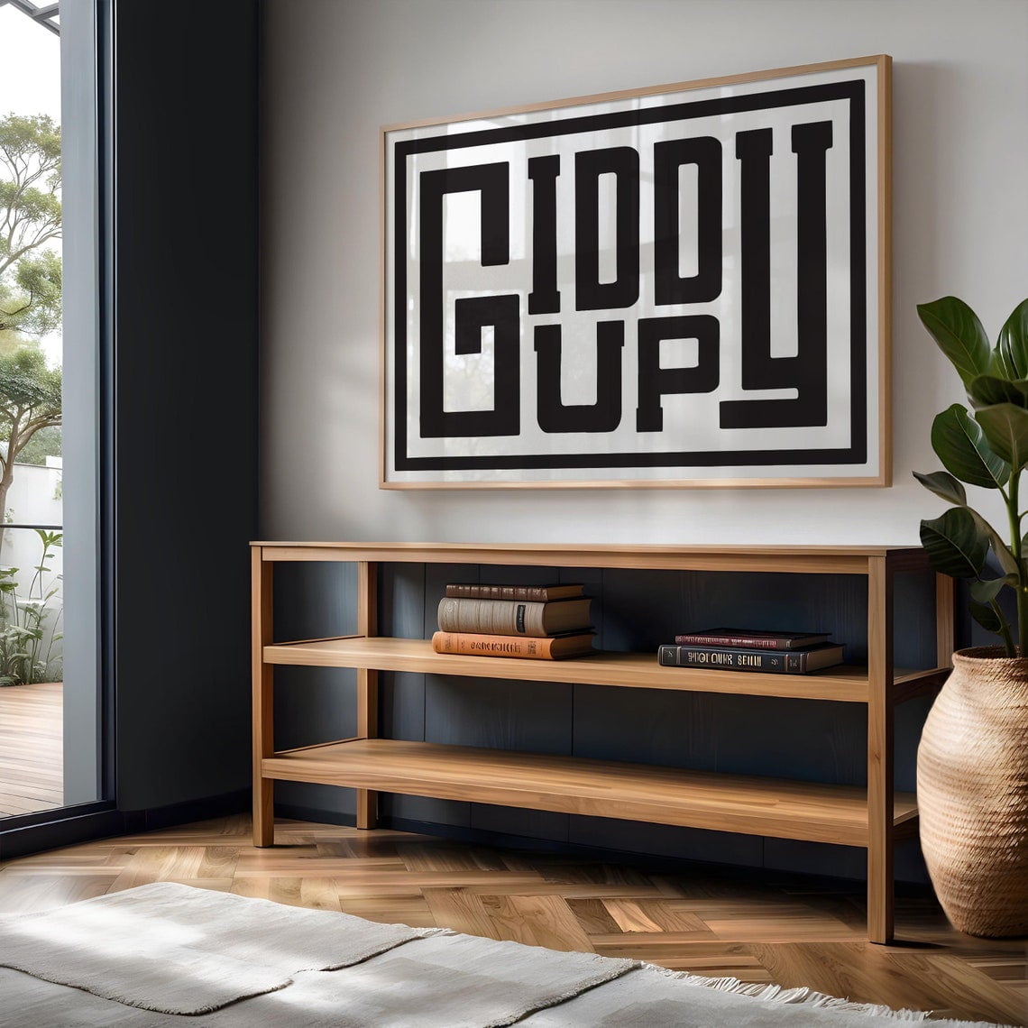 Giddy Up Typography Poster, Country Western Poster Wall Art, Size 8x12 ...