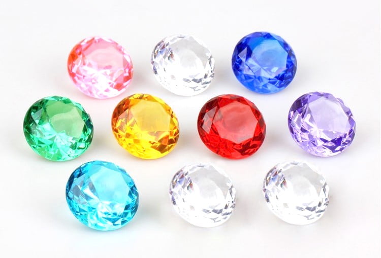 Giddyup! Buck's 12 Diamond Shaped Crystal Gems and Collector Treasures ...