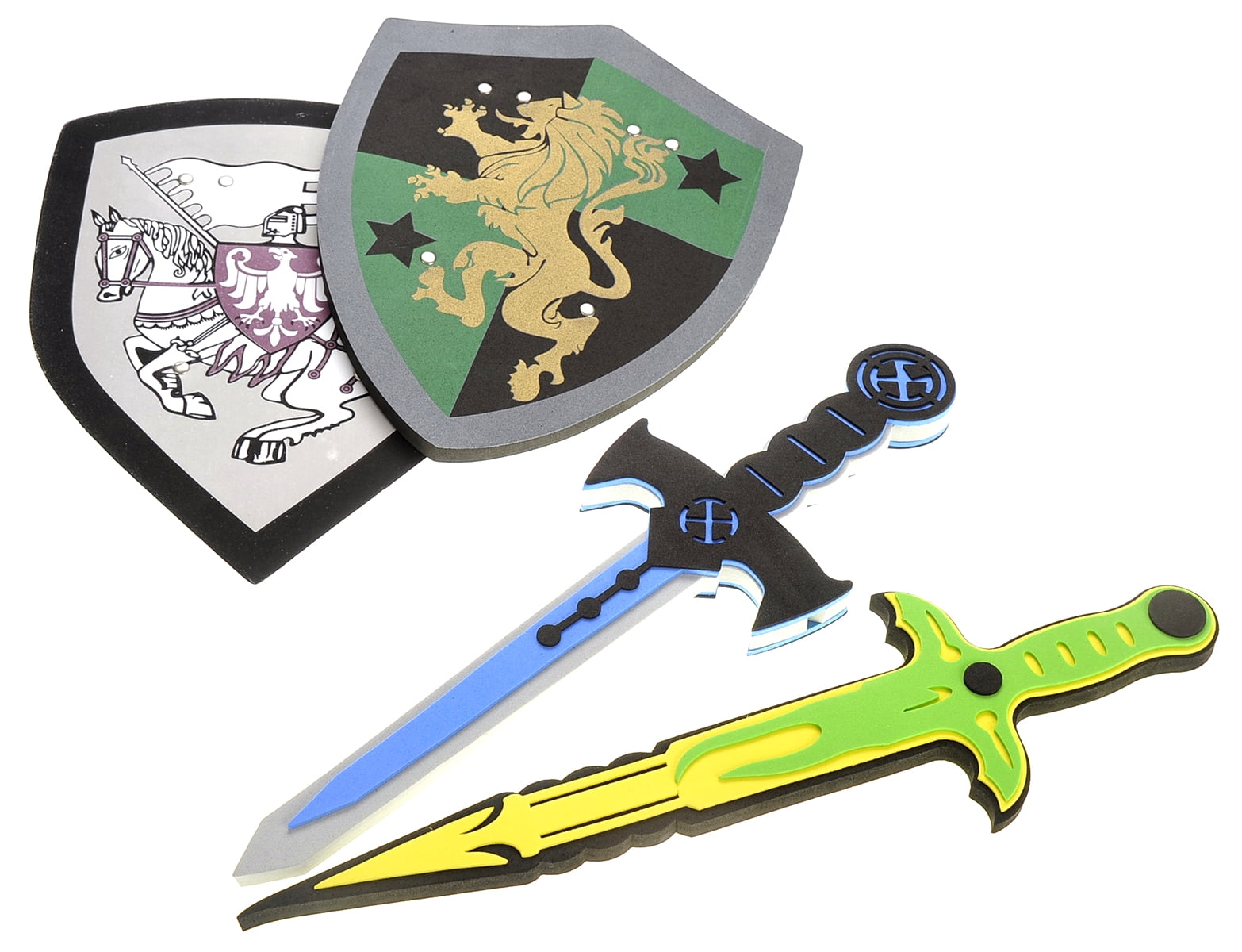 Giddyup! Buck's Foam Swords and Shields Playset - White Eagle vs Golden ...