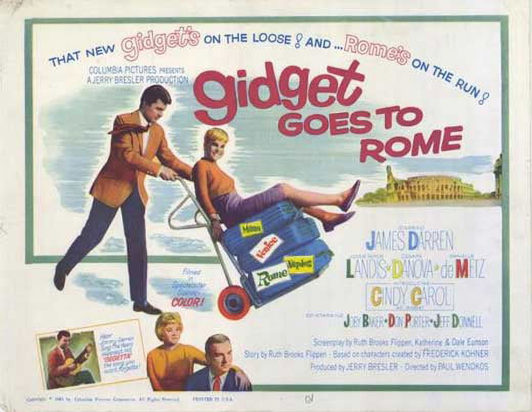 Gidget Goes to Rome - movie POSTER (Style A) (11" x 14") (1963 ...