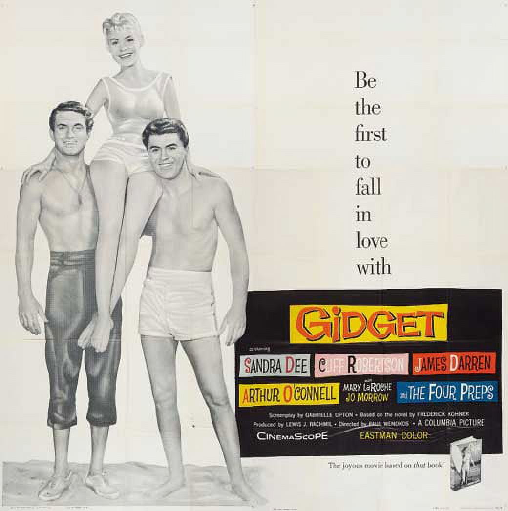 Gidget - movie POSTER (Style A) (30" x 30") (1959) - Walmart.com