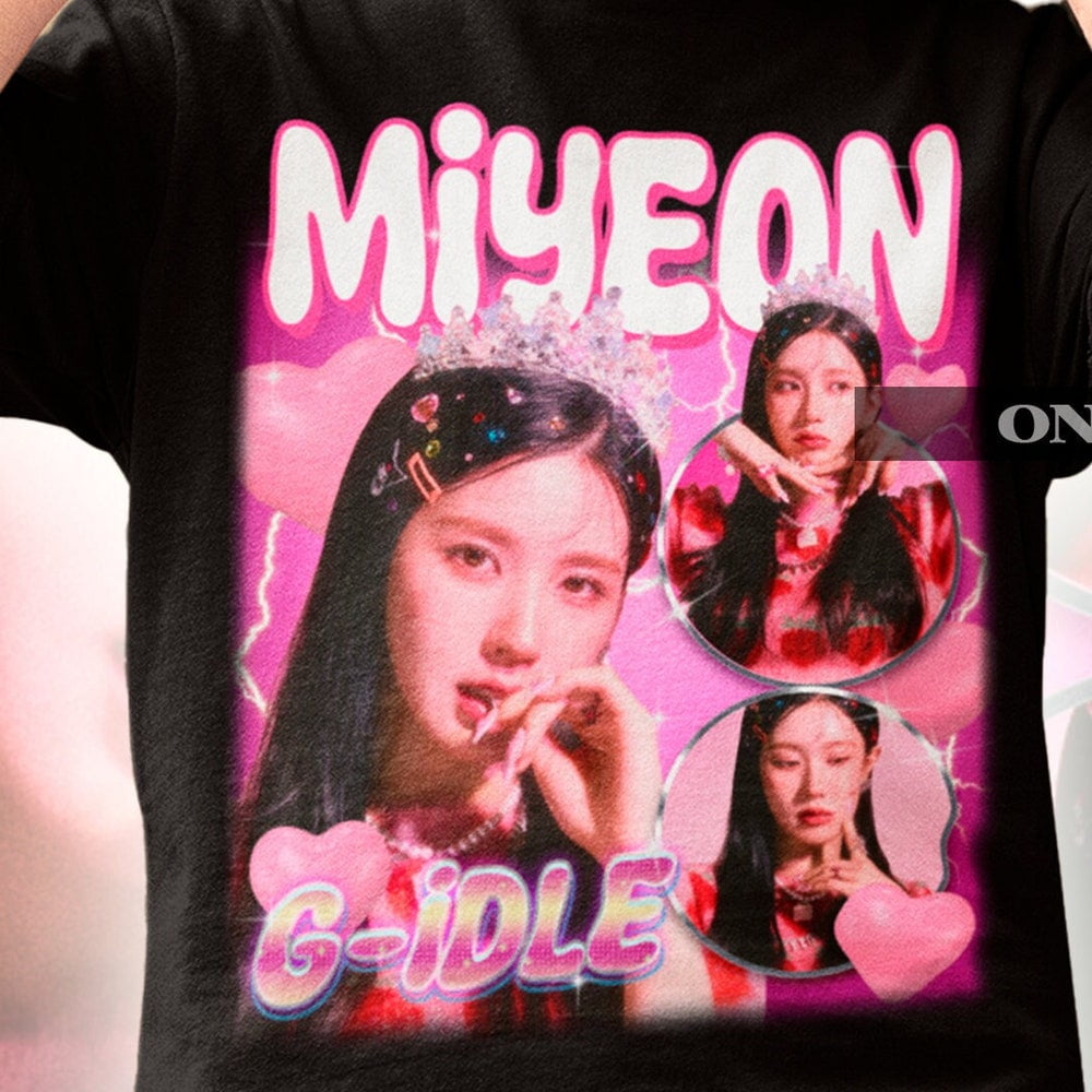 Gidle Miyeon Tee: Trendy Bootleg Style K-pop Shirt, Gidle Shirt, Kpop T ...