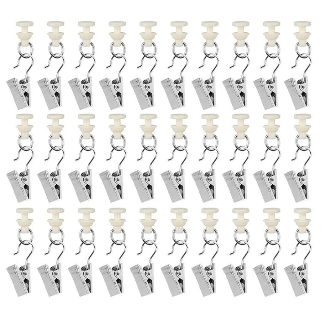 Gieenan Curtain Hanging Essential Curtain Clamps Gliders Easy to Use ...