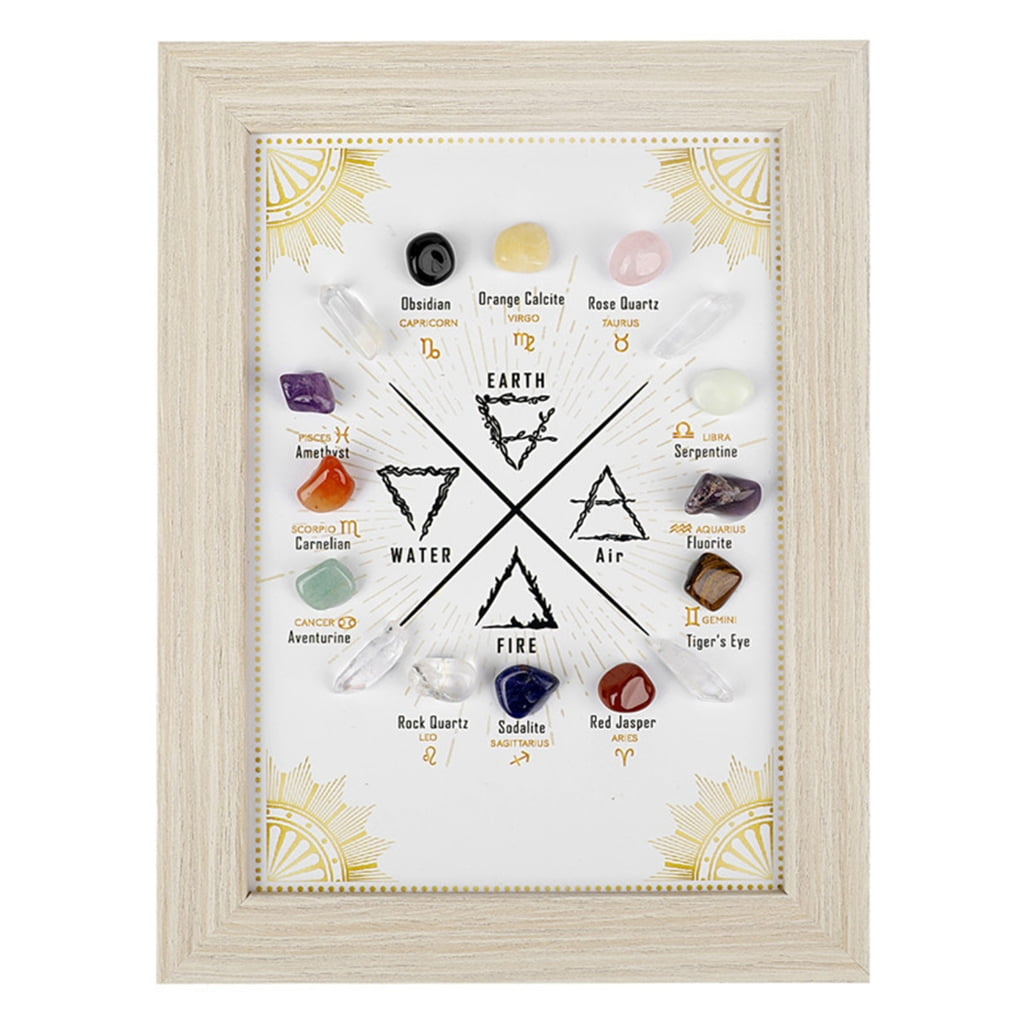 Gieenan Zodiacs Inspire Natural Stone Specimens Frame for Astrology ...