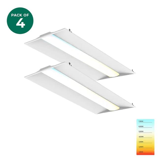 Gielight TTR-24-50W-L-H 2 x 4 ft. LED Troffer Light - Walmart.com