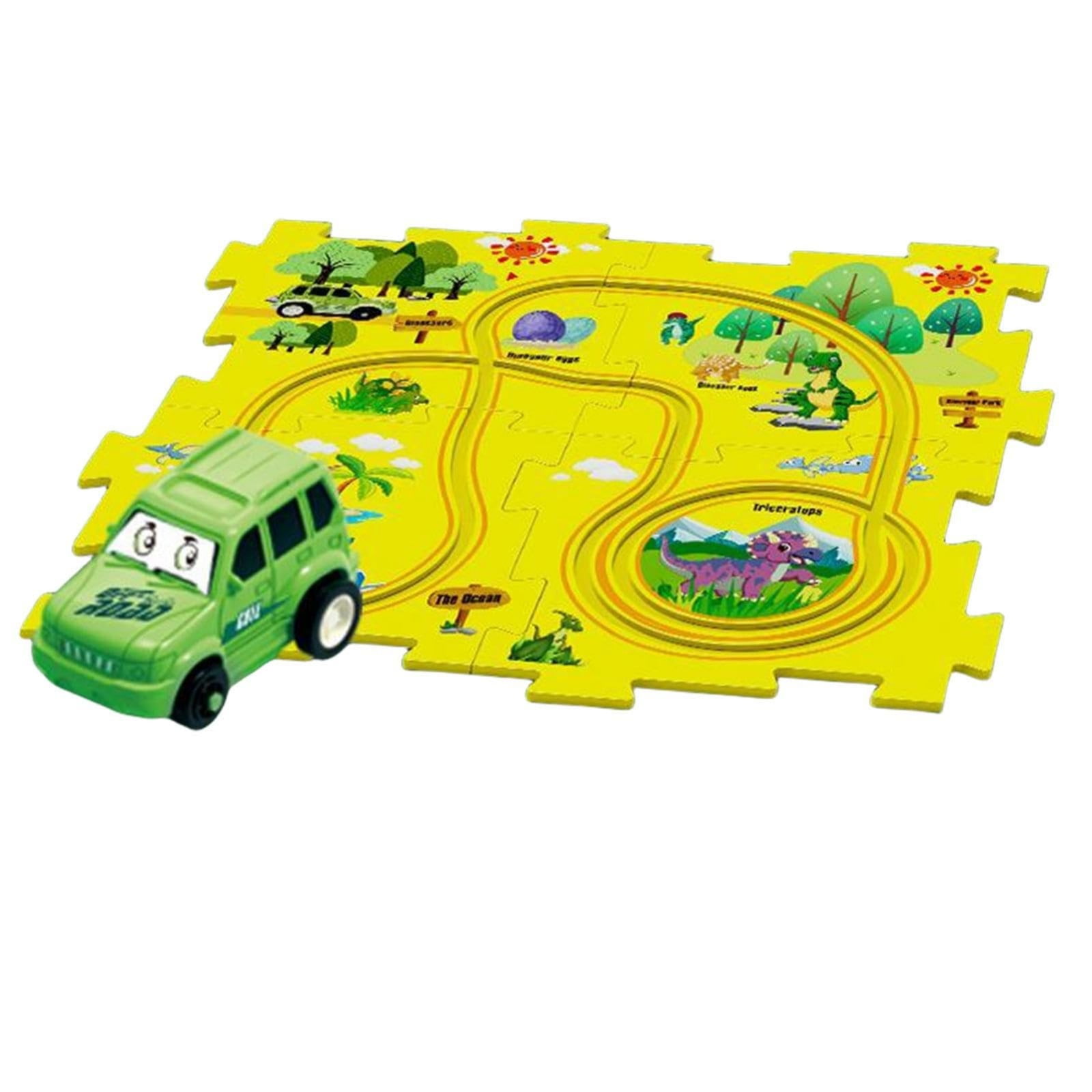Gieriduc Education Racing Tracks for Boys Car Track Puzzle Play Set ...